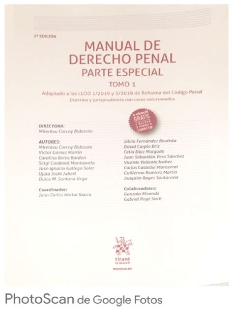 Manual De Derecho Penal Parte Especial Pdf