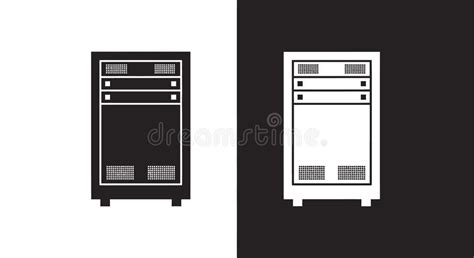 Server Rack Icon Set Data Center Technology Symbol Stock Illustrations 531 Server Rack Icon