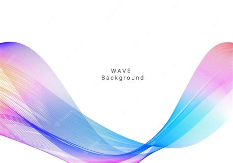 Premium Vector Colorful Wave Design Modern Background