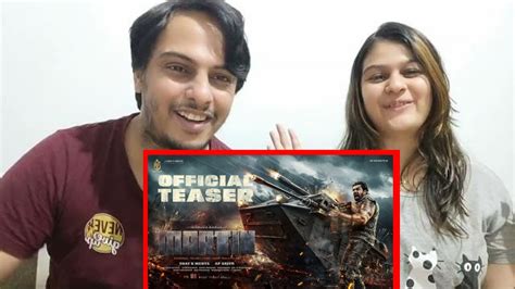 Martin Teaser 4k Dhruva Sarja Ap Arjun Uday K Mehta Reaction