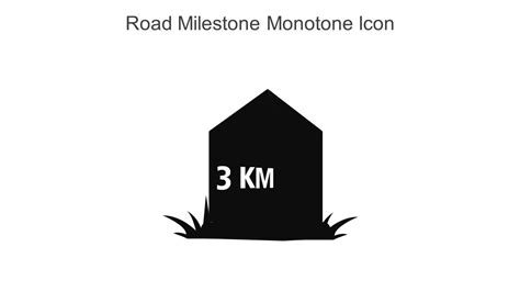 Road Milestone Monotone Icon In Powerpoint Pptx Png And Editable Eps
