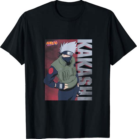 Naruto Shippuden Classic Kakashi T Shirt Clothing Shoes