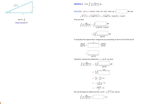 Solved Find Integral 1 X 2squareroot X 2 9 Dx Let X 3