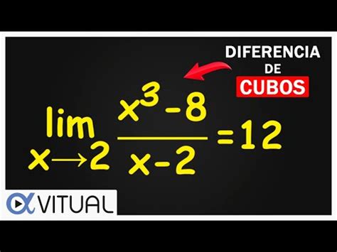 Límite indeterminado por factorización ejemplo Cálculo diferencial Vitual YouTube