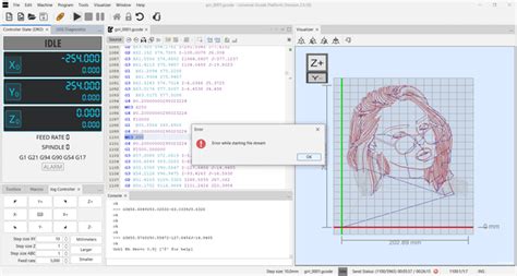 Cnc Error While Starting File Stream Rarduino