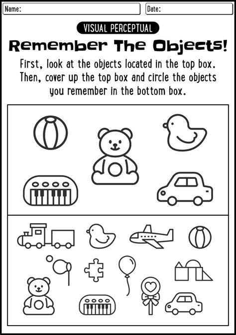 19 Occupational Therapy Visual Perceptual Worksheets Visual