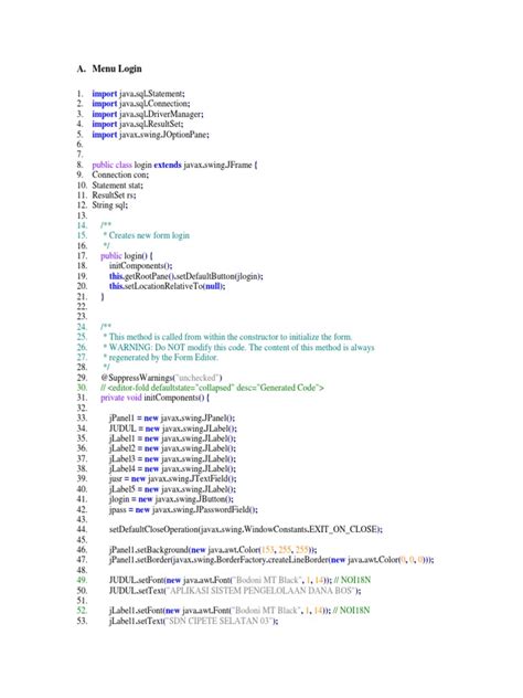 Aplikasi Pengelolaan Dana Sekolah Java Netbeans Pdf