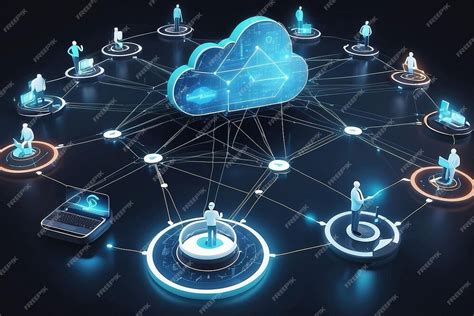 Smart Connectivity Iot And Secure Network Communication Premium Ai Generated Image