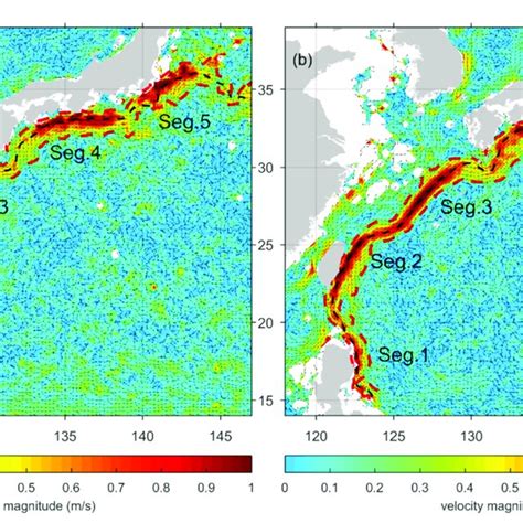 Climatological Surface Velocity Distributions For Spring A And Summer