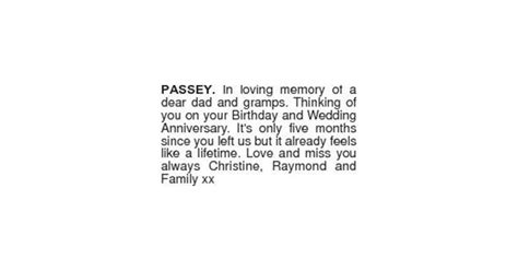 Passey Obituary 2010 Newbury Today