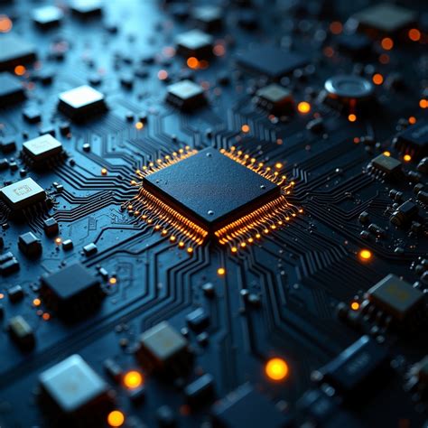 Free Illuminated Silicon Brain Image Processor Circuit Technology Download At Stockcake