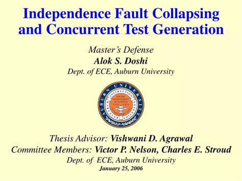 Ppt Independence Fault Collapsing And Concurrent Test Generation Powerpoint Presentation Id