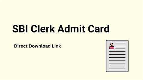 Sbi Clerk Mains Admit Card 2022 Download Direct Link