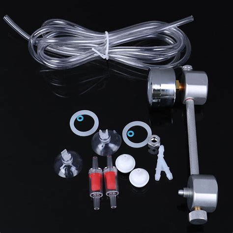 Aquarium Co2 Regulator System Kit Co2 Diffuser Generator With Valve Bubble Atomizer Solenoid