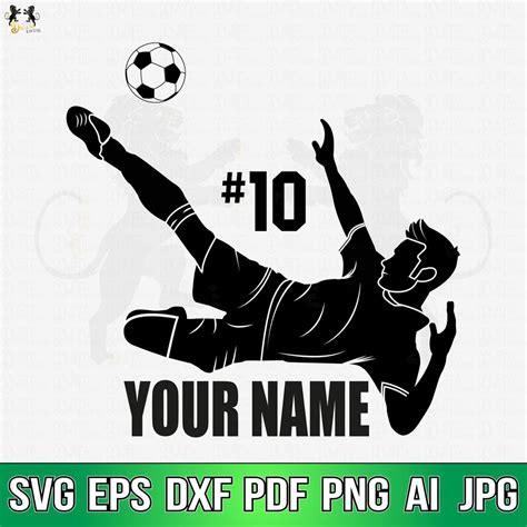 Soccer Svg Soccer Player Svg Soccer Monogram Svg Soccer Clipart