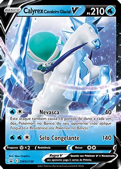 Calyrex Cavaleiro Glacial V Cartas Promocionais Banco De Dados De