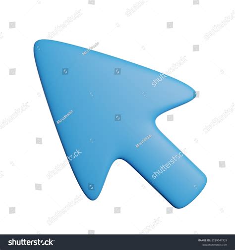 Cursor Pointer Arrow d Rendering Illustration ilustrações stock Shutterstock