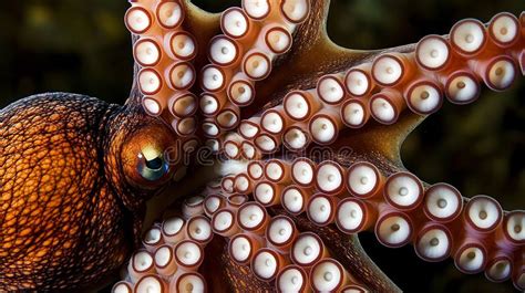 Close Up Of An Octopusâ€™s Suckers Their Fine Suction Ridges And