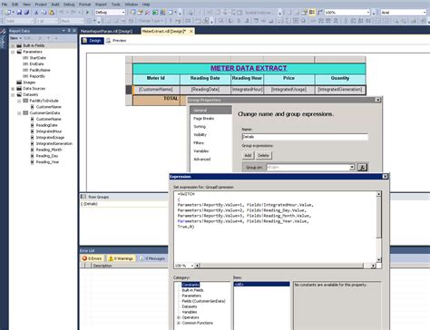 Sql Ssrs Report Multi Parameters Start Dateend Date Meterid