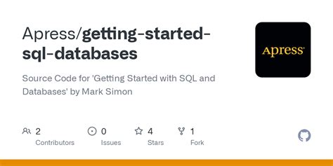 Github Apressgetting Started Sql Databases Source Code For Getting