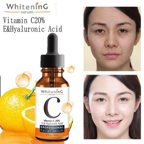 Professional Facial Serum Vitamin C 20 Andhyaluronic Acid Moisturizing