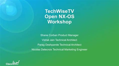 Techwisetv Open Nx Os Workshop Pptx