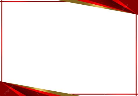 Certificado De Borda Canto Do Canto De Ouro Vermelho Design Png