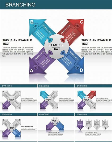 Branching Powerpoint Charts Template For Presentation Powerpoint