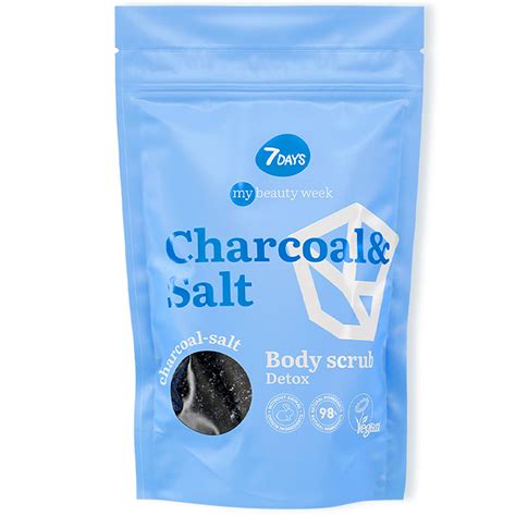 Скраб для тела 7 DAYS угольно-солевой детокс CHARCOAL&SALT - «Любовь с ...