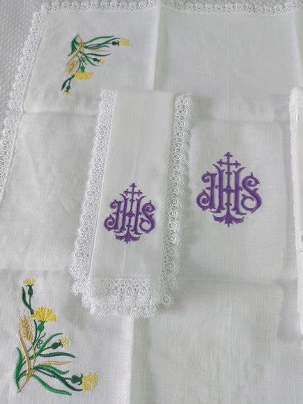 Trio De Altar Ihs 01 Roxo Elo7 Produtos Especiais