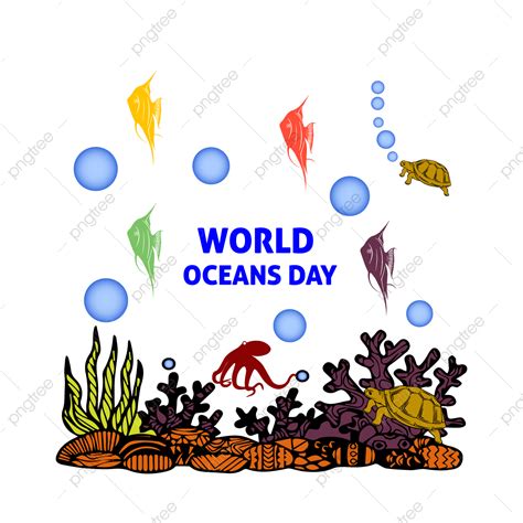 World Ocean Day Png Design Greeting Card World Oceans Day World Sea