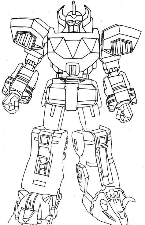 Robot Cartoon 31 Coloring Page Power Rangers Coloring Pages Coloring