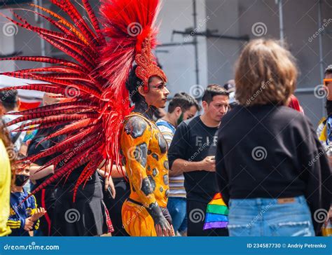 Happy Participants Of The Orgulloba Lgbt March In Buenos Aires