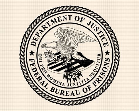 Federal Bureau Of Prisons Emblem Svg Bundle Doj Prisons Seal Png