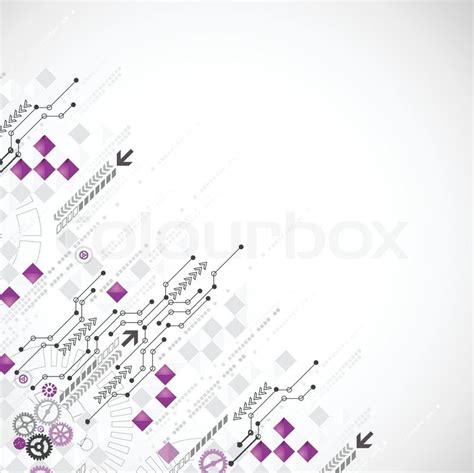 Abstract Computer Technology Stock Vector Colourbox