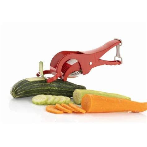 Red 2 In 1 Plastic Vegetable Cutter, For Slicer at ₹ 25 in Rajkot | ID ...