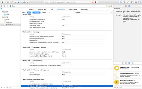 Ios Uitests Bridging Header File Is Not Getting Added In Xcode