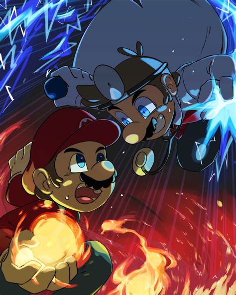 Mario And Dr Mario Mario And 1 More Drawn By Tmrnml Danbooru