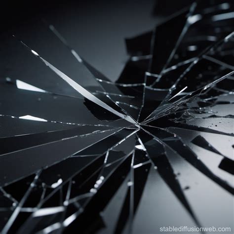 Shattered Glass On Angled Screen Stable Diffusion Online