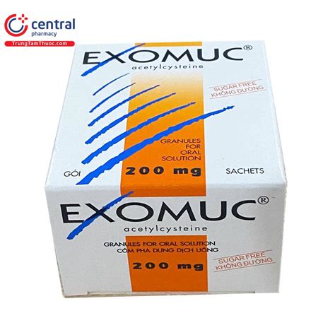 [chÍnh HÃng] Thuốc Exomuc 200mg điều Trị Viêm Phổi Viêm Phế Quản