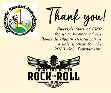 Thank You Rhs Class Of 1980 Riverside Alumni Association