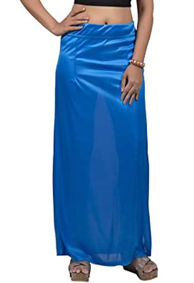 Ladies Silk Saree Blue Petticoat