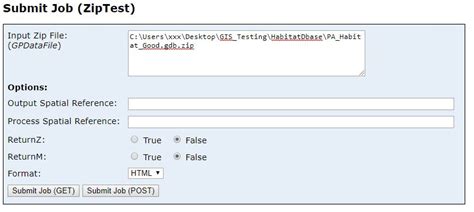 Solved Invalid Error For Geoprocessing Service Esri Community