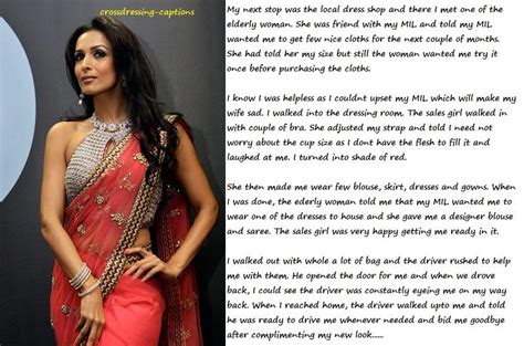 feminised by mil indian crossdressing captions