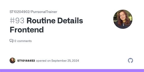 routine details frontend · issue 93 · st10204902 purrsonaltrainer · github