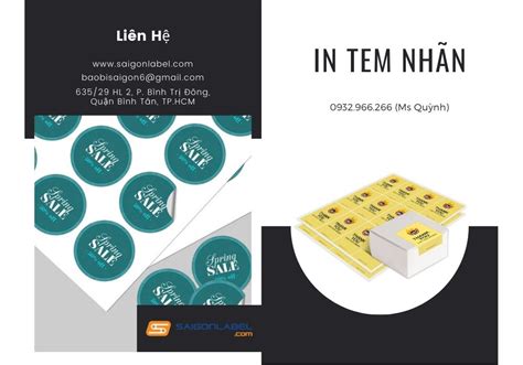In tem nhãn giá rẻ In tem dán chất lượng tại TPHCM Hoàng Hà Label