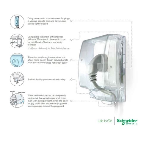 Schneider Electric Kavacha Weatherproof Socket Cover Tv And Home