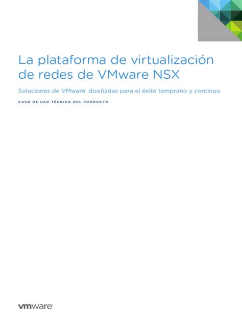 Vmware Nsx Network Virtualization Platform Wp Latam Pdf V Mware