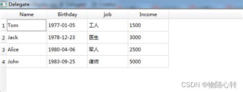 Qt的qitemdelegate使用 Csdn博客