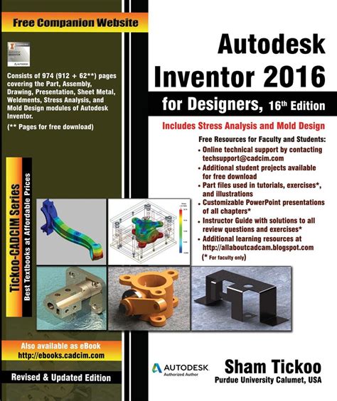 Read Autodesk Inventor 2016 For Designers Online By Sham Tickoo Books